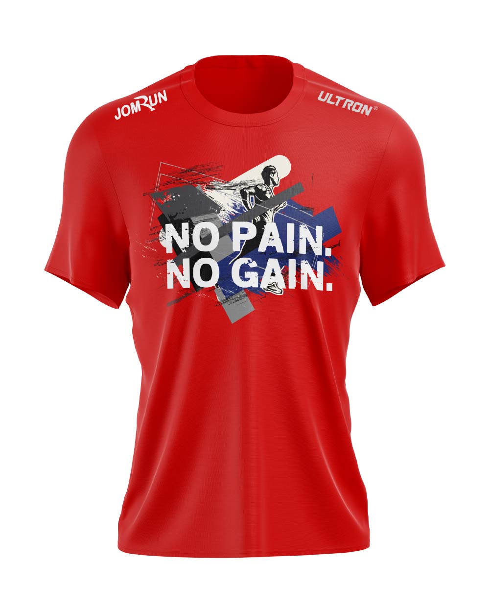 JomRun X Ultron No Pain No Gain Red Top JomRun Run Rewarded